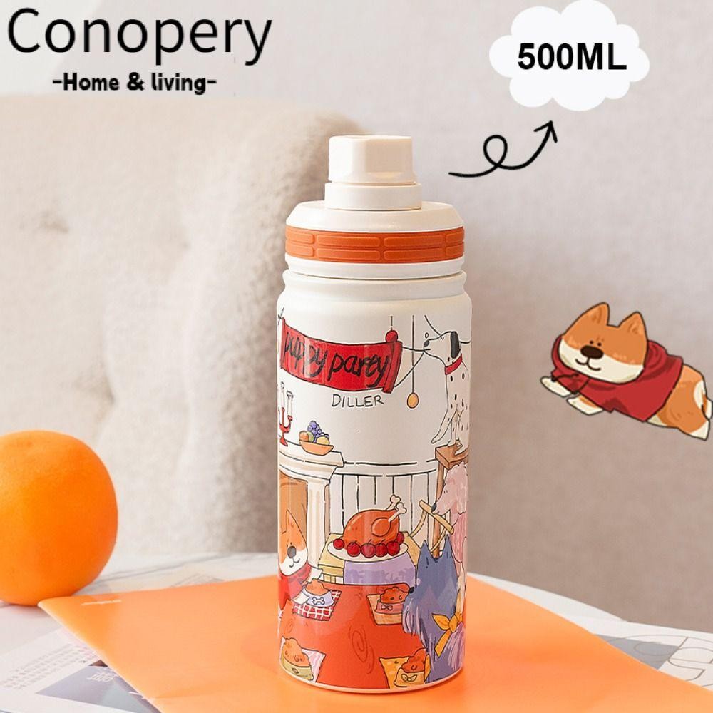 Cốc giữ nhiệt CONOPERY, Cốc cách nhiệt chó con / gấu dung tích lớn, Bình nước bằng thép không gỉ ...