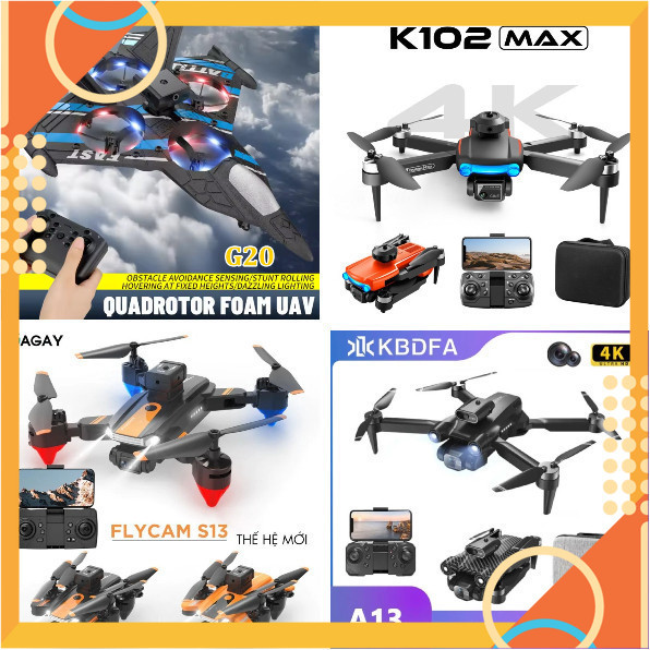 [5 ️][FREESHIP] DRONE FLYCAM MINI A13, K102 MAX, S13, FALCON G20 ...