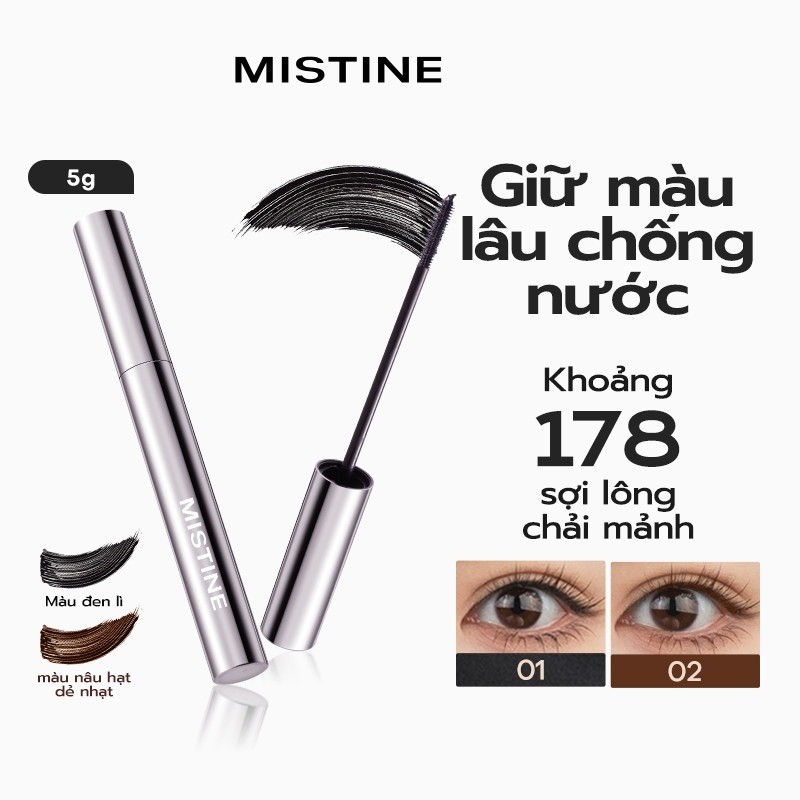 Mascara thép không gỉ MISTINE 5g | Shopee Việt Nam