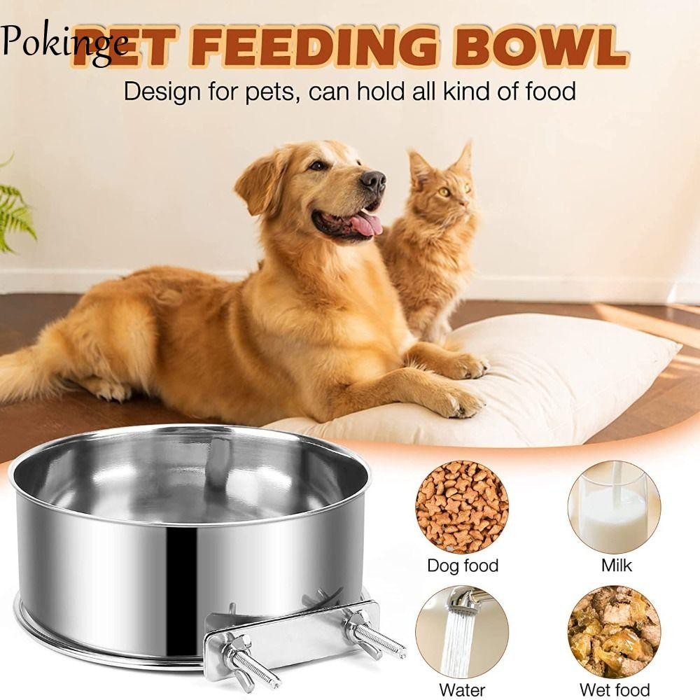Bát chim POKINGE, Bát nước Bộ nạp dù bằng thép không gỉ, Chậu treo đồ ...