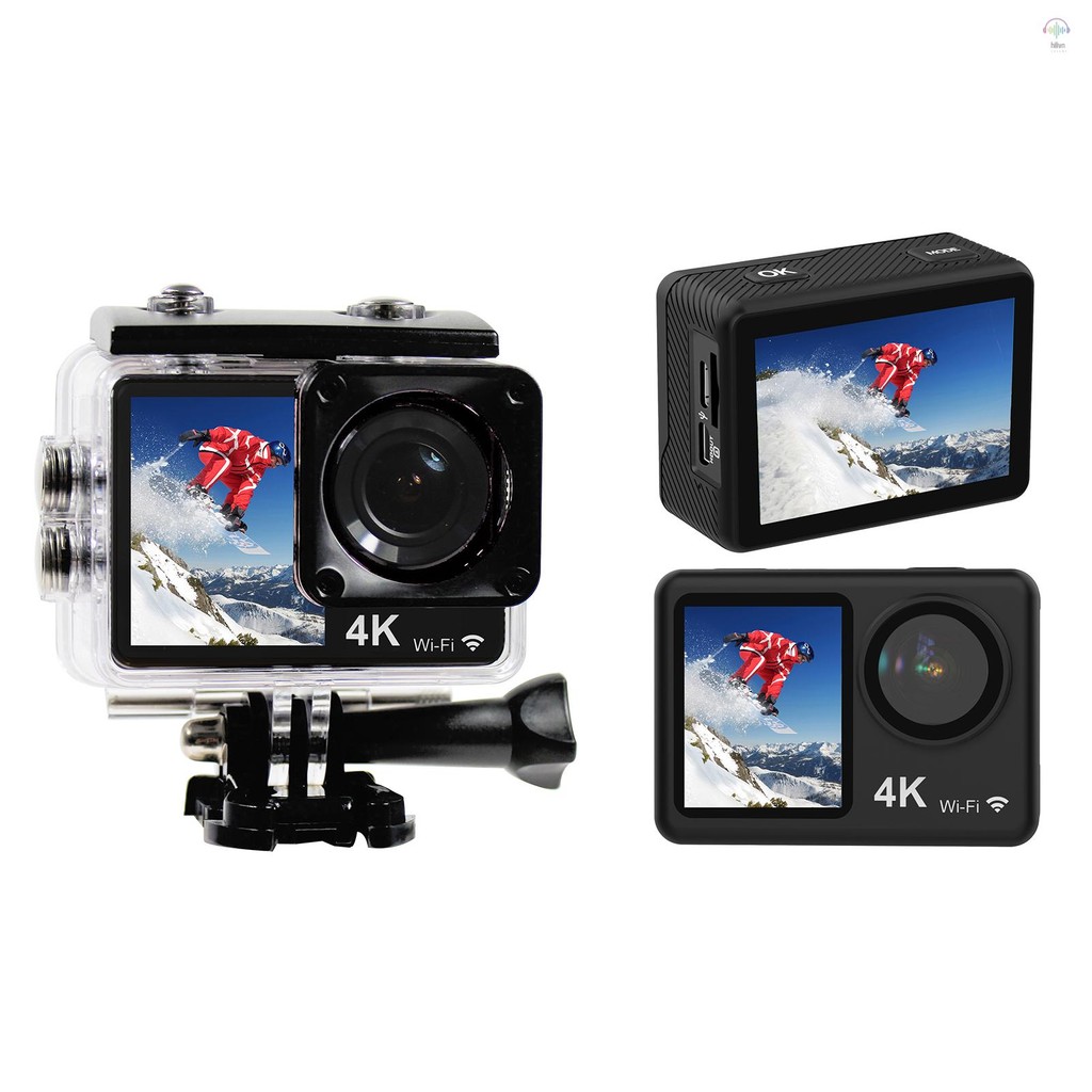 Camera hành động 4K 30FPS Camera thể thao WiFi 16MP 160°Ống kính góc ...