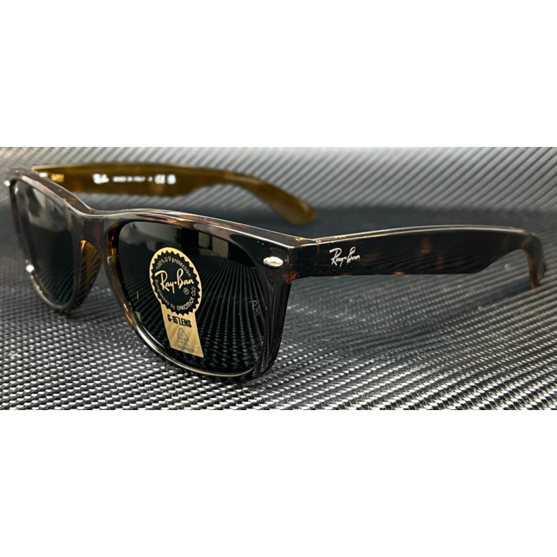 Ray Ban Rb2132 902 New Wayfarer Nâu Màu Xanh Lá Cây G15 Unisex 58 Mm ...