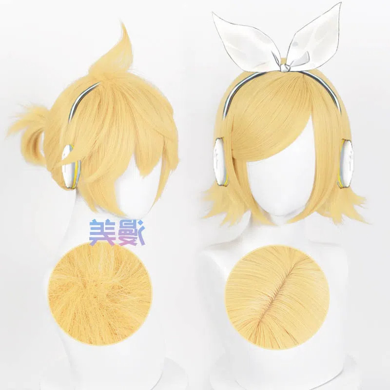 Tóc giả Kagamine Len Wig Tóc giả Kagamine Rin Wig VOCALOID Cosplay ...