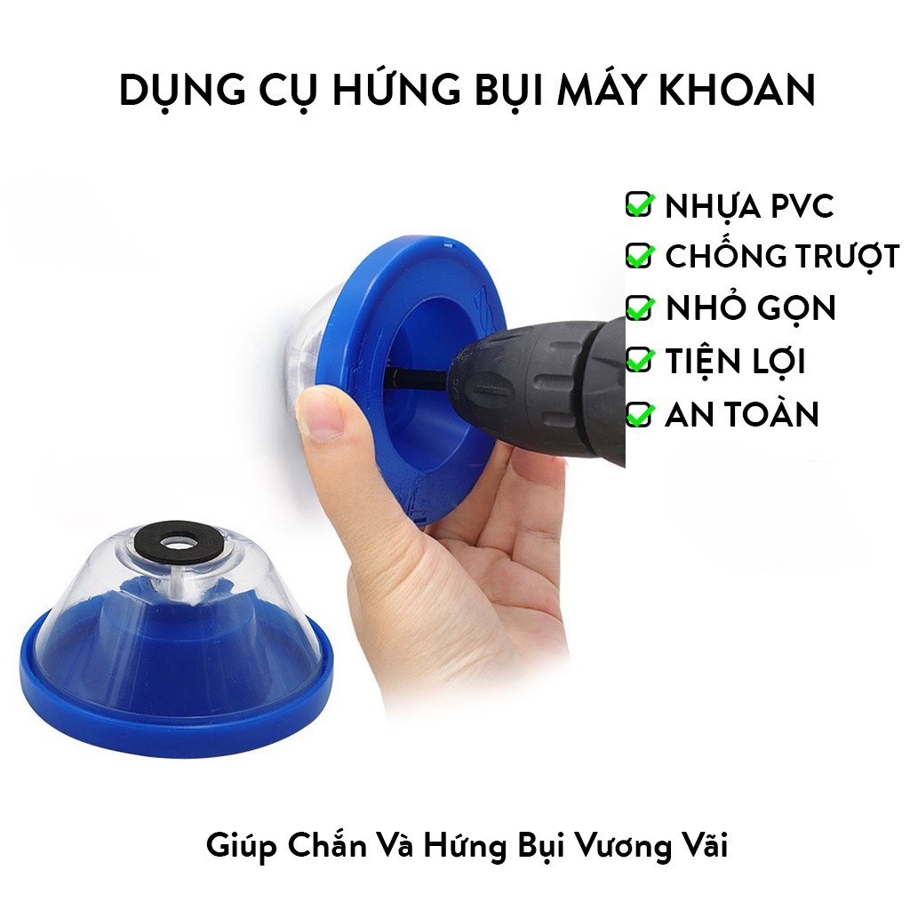 Dụng Cụ Hứng Bụi Máy Khoan Sạch Sẽ Tiện Lợi,Phụ Kiện Máy Khoan Để Thu ...
