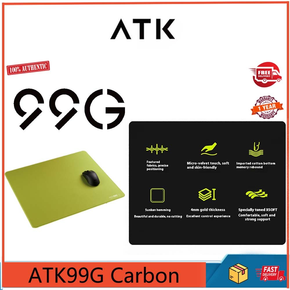 Atk 99G Miếng Lót Chuột Chơi Game Carbon, Miếng Lót Cân Bằng Trung Tính Loại 99 Điều Chỉnh Đặc ...