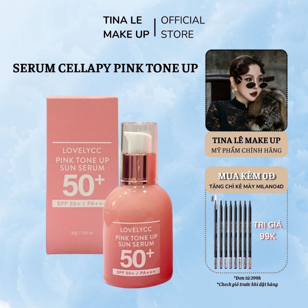 Tinh chất chống nắng dưỡng trắng Serum Cellapy Pink Tone Up Ampoule ...