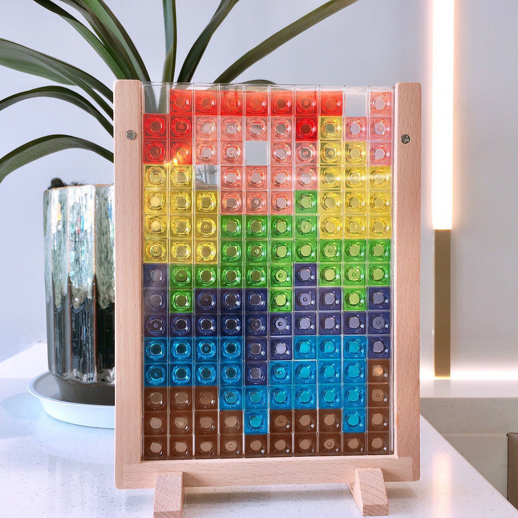 Spot Goods#Educational Intelligence Children's 3D Tetris Puzzle Blocks ...