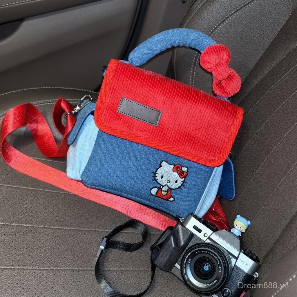 Túi đựng máy ảnh Polaroid Hellokitty Fuji xs 20xt5 Canon r50 Sony zve10 ...