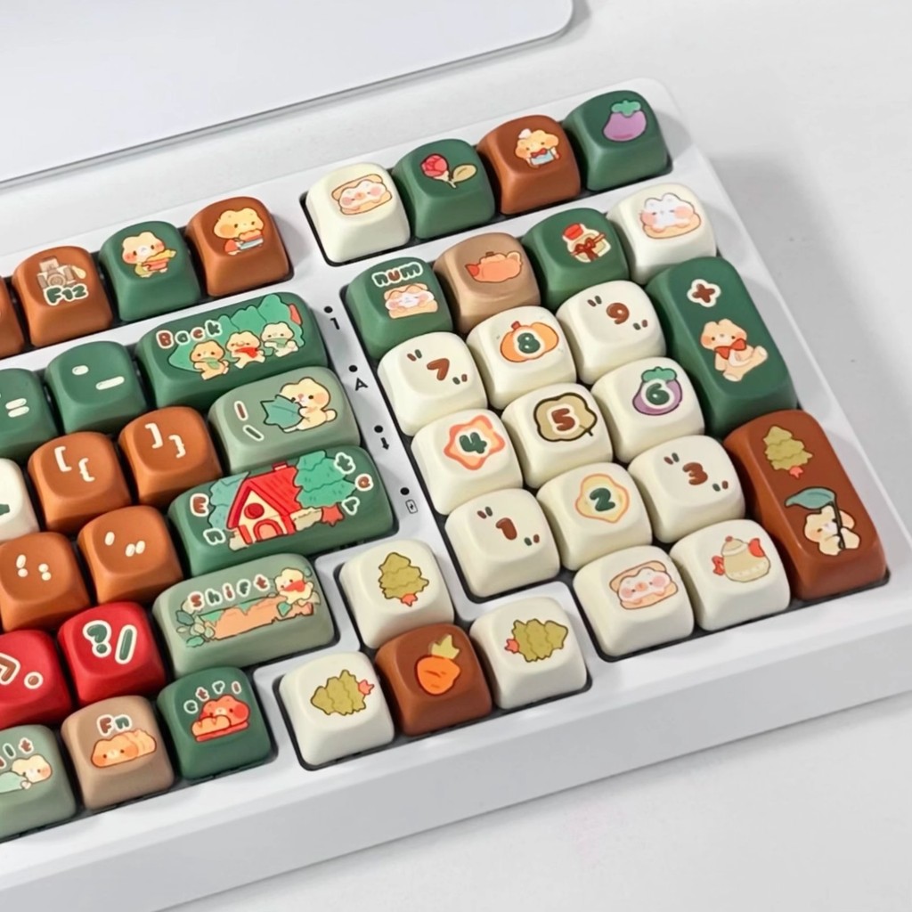 Gingerbread Man Keycap MOA Profile PBT Năm Mặt Nhuộm Thăng Hoa Vòng Cơ ...