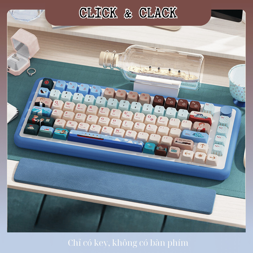 Keycap Titanic - MDA Profile - PBT dyesub cao cấp 158 Phím | Shopee ...