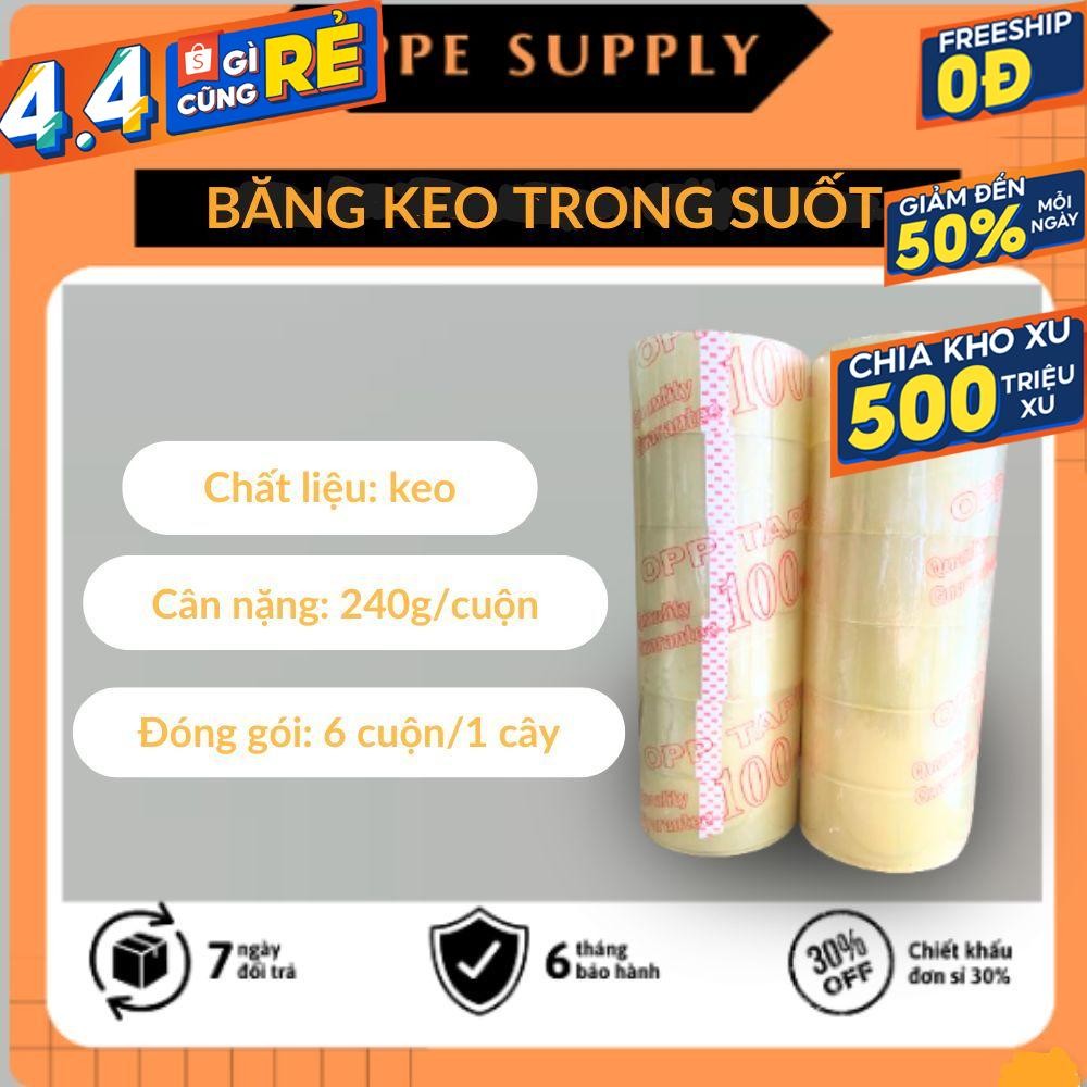 [Siêu Sale] Combo 1 cuộn băng keo trong 5cm 1.4kg 100Y - Băng keo, Băng dính giá siêu rẻ ...