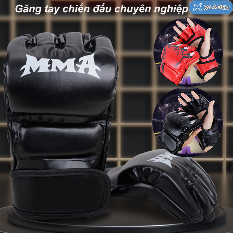 Găng tay đấm bốc Bao tay boxing Găng Tay Boxing Hở Ngón MMA Chuyên Dụng ...