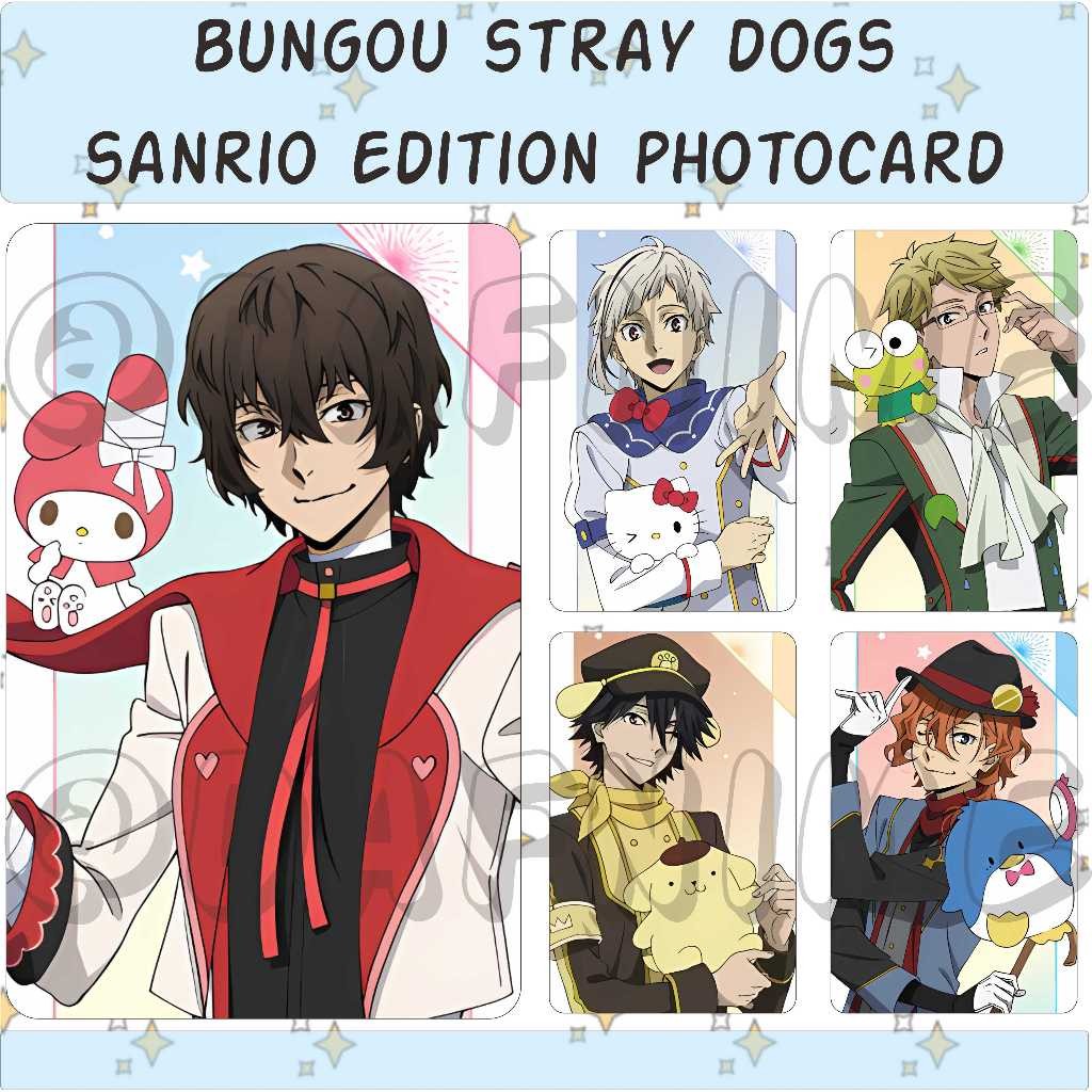 BUNGO STRAY DOGS SANRIO EDITION PHOTOCARD ANIME - Card Unofficial bo ...