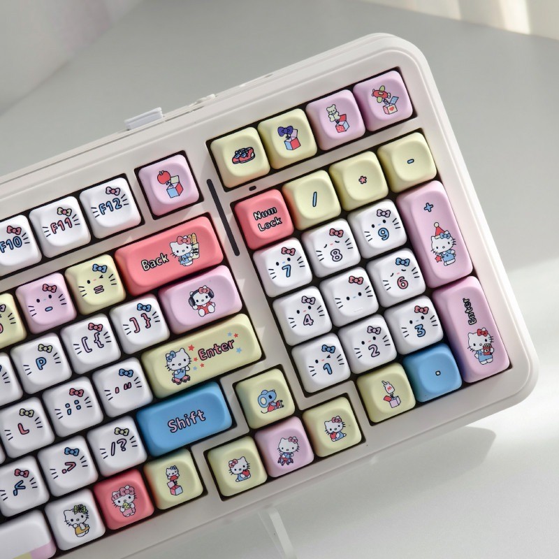 Hello Kitty Keycap MOA Profile 129 Phím PBT Dye Thăng Hoa Wooting MAD ...