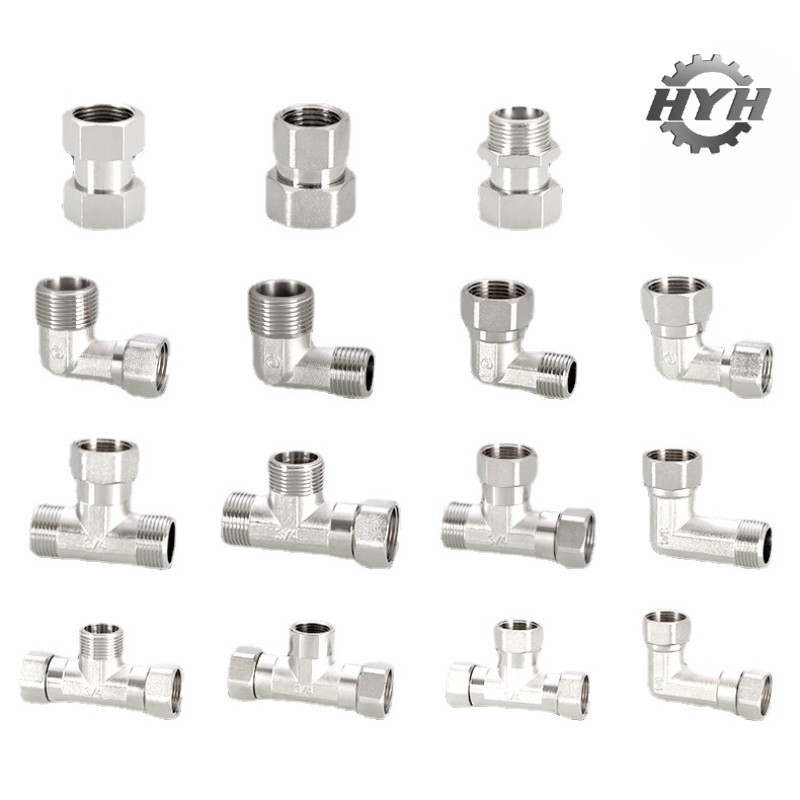 [Hyh] Khuỷu tay trực tiếp Tee 25mm * 20mm Tất cả dây ngoài bên trong bằng đồng Chủ đề ngoài đôi ...