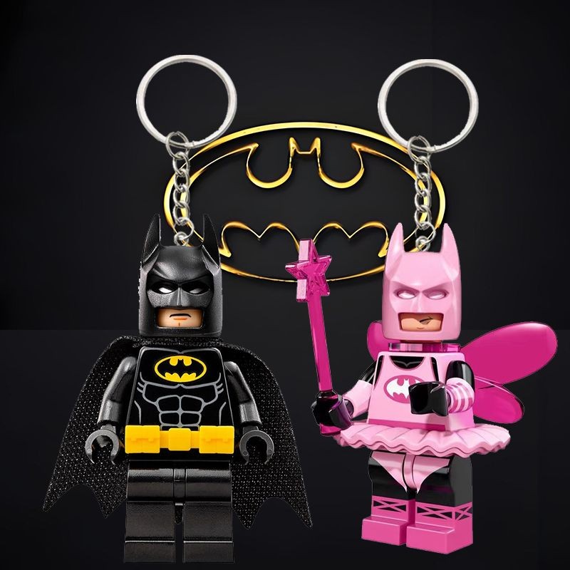 Tương thích với móc khóa LEGO Batman, áo choàng đen, mặt dây chuyền cặp ...