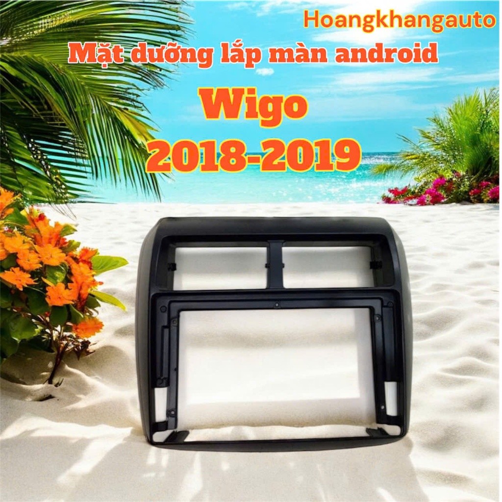 Mặt dưỡng Wigo 2018 - 2019, 9 inch kèm jack nguồn zin // | Shopee Việt Nam