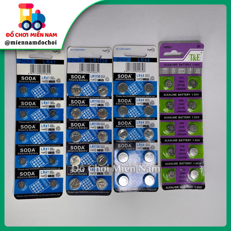 [Nhiều loại] 1 viên Pin cúc áo LR44 LR41 LR1130 AG13 AG3 AG10 dùng thay ...