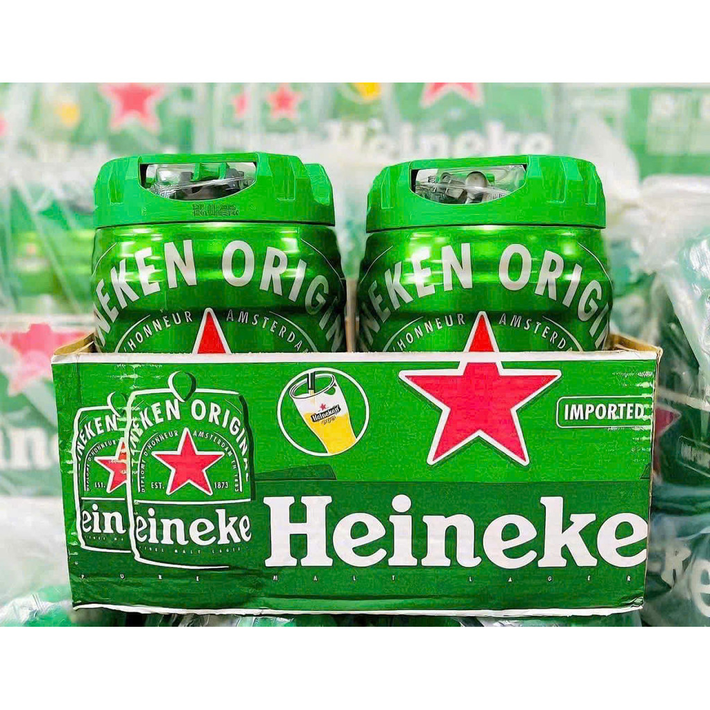 Hạn 7/2025 Bia Heineken Hà Lan bom 5 lít - Bia Ken Boom | Shopee Việt Nam