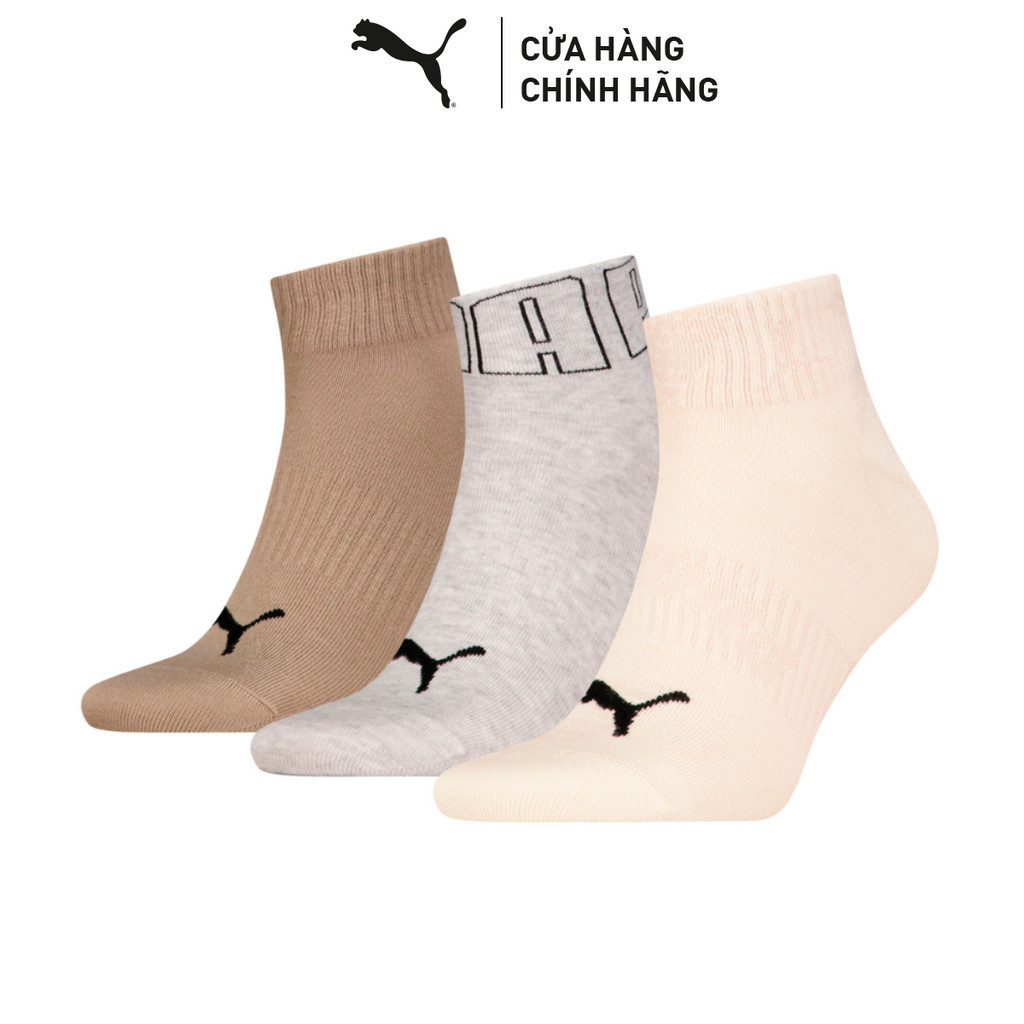 Bộ 3 Đôi Vớ PUMA Unisex MESH LOGO QUARTER 3P | Shopee Việt Nam