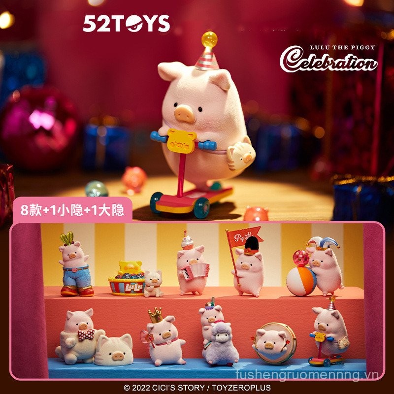 [Mô hình ẩn bất ngờ] Hộp mù 52TOYS hoàn toàn mới Dòng Hổ béo LuLu Wuhuang Wanwan Sleeping Cherry ...