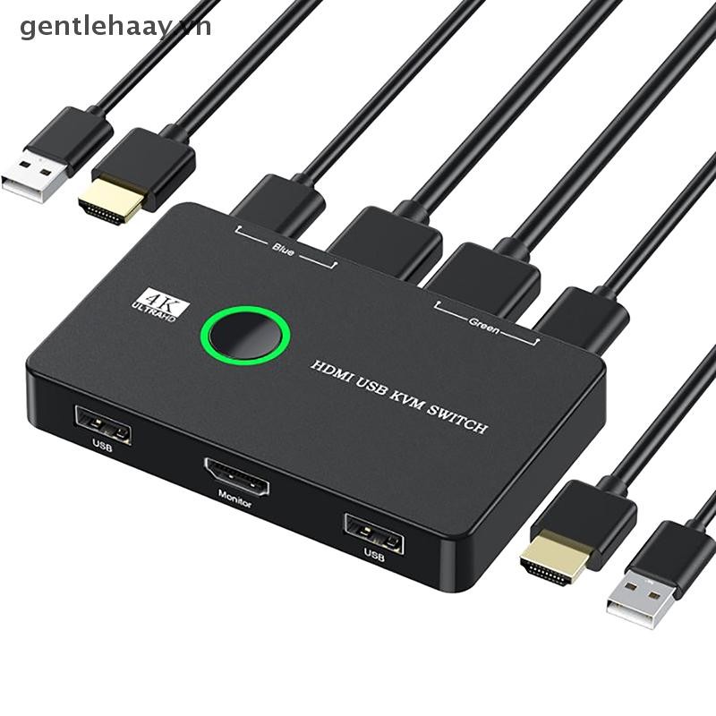 Gg USB KVM Switch USB 2.0 Switcher 4K @ 60Hz HDMI-Tương Thích KVM Cho ...