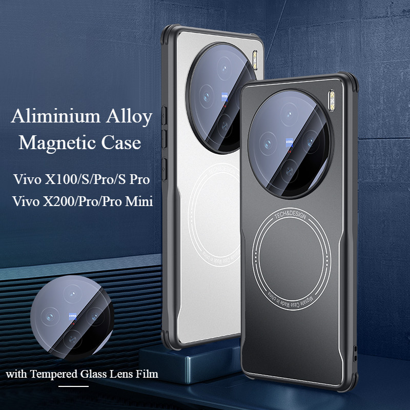 Vivo X200 Pro Mini X100 Pro 9H Kính Camera Ống Kính Phim Micro Mờ Từ Hợp Kim Nhôm Cho Vivo X200 ...