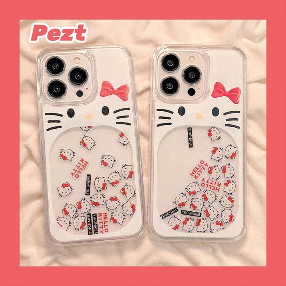 Ins đáng yêu phim hoạt hình Hello Kitty QuickSand rõ ràng iPhone trường hợp tương thích cho ...