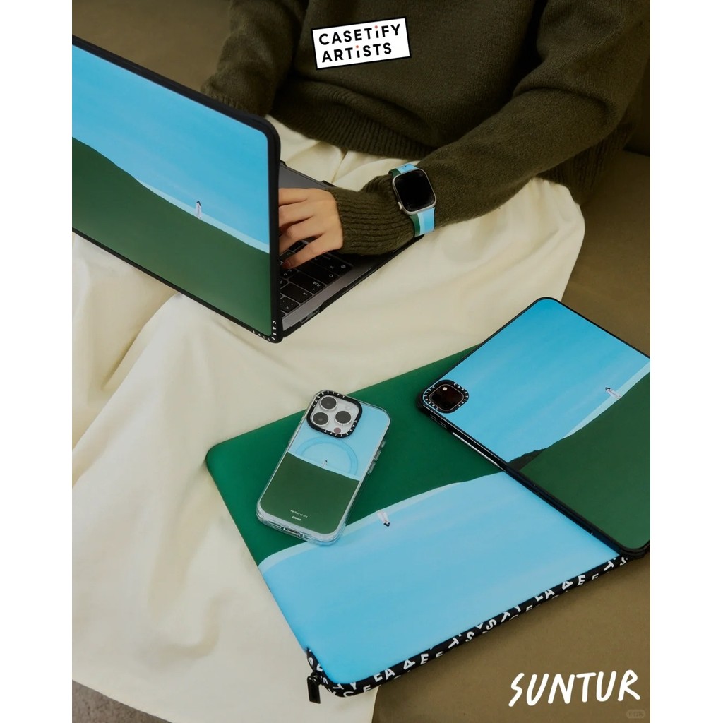 Casetify X Suntur Hoàn Hảo Khóc Hút Từ Tính Trong Suốt Cứng Acrylic Lưng IPhone Ốp Lưng Tác Động ...