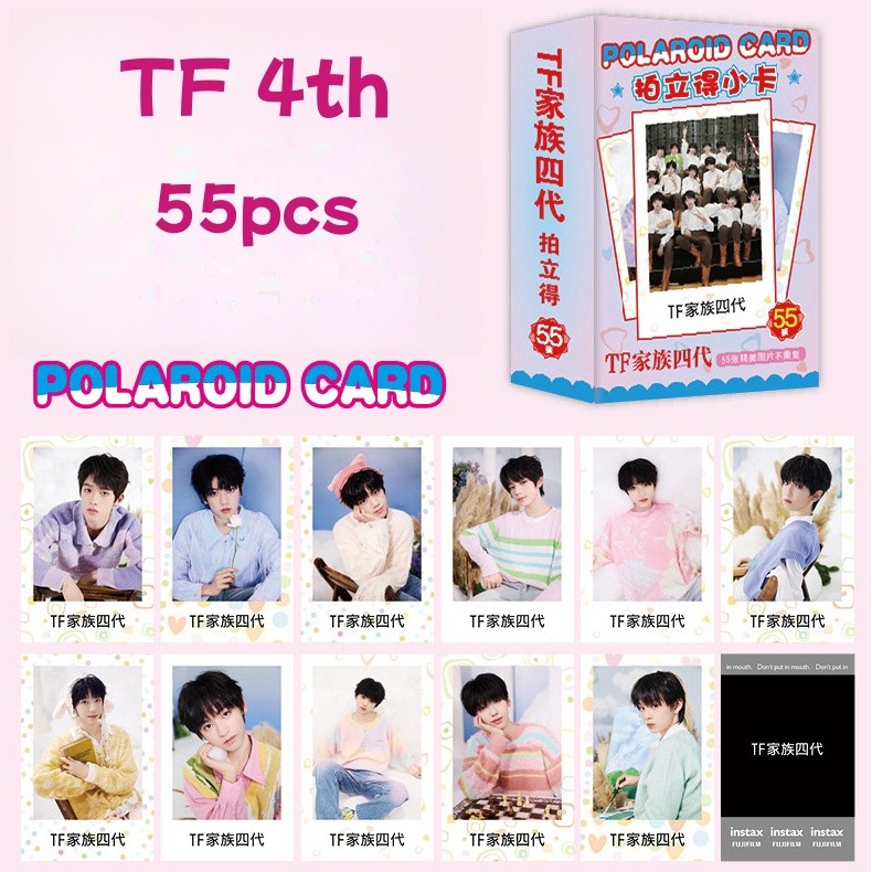 55 chiếc TF Family 4th T.O.P TNT Lomo cards Dylan Wang Hedi Left Zuo ...