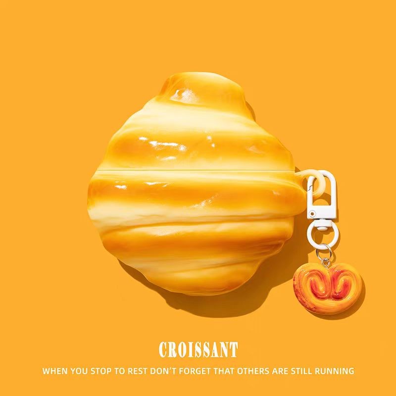(Pro3 2025) Ốp lưng Croissant ngon cho AirPods4 / 4ANC / 1 / 2 / 3 / Pro / Pro2 / Pro3 Vỏ ...