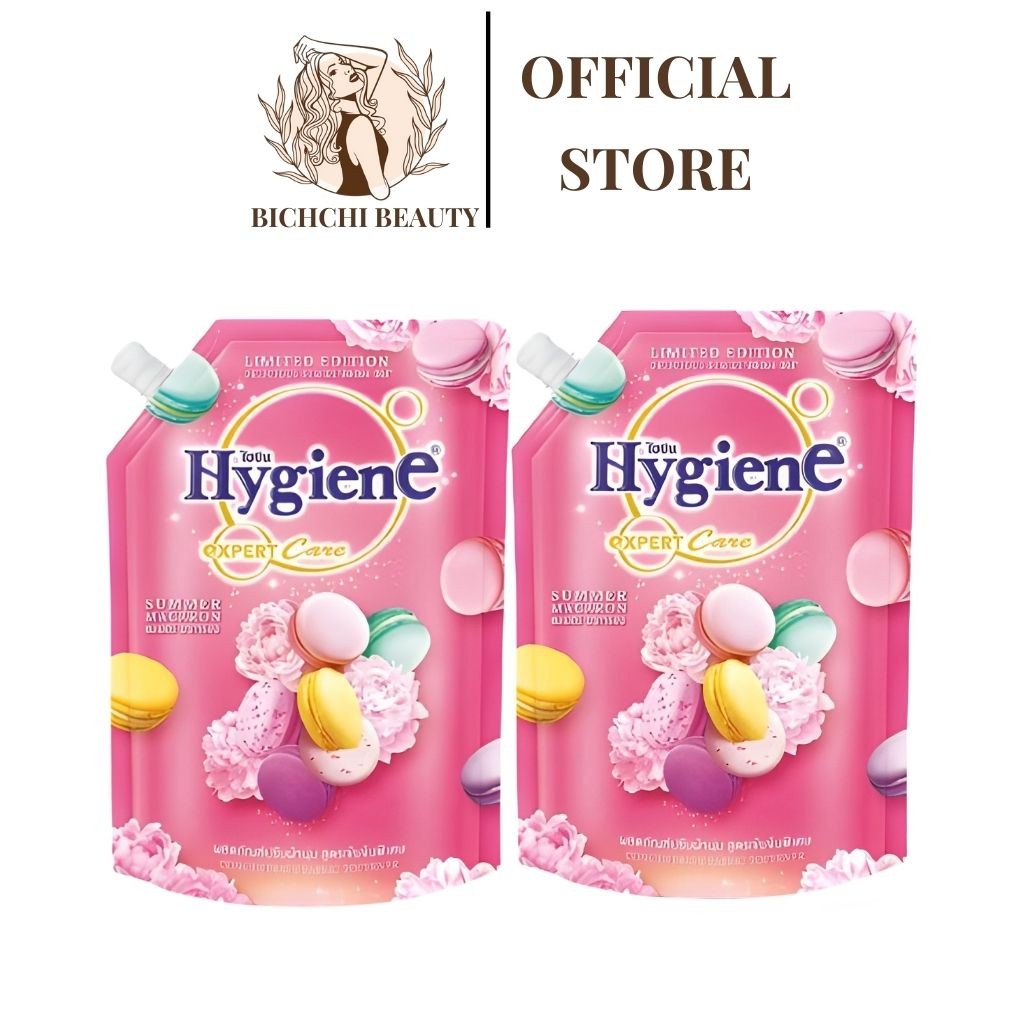 Combo 2 Nước Xả Vải Hygiene Thái Lan Giặt Xả Quần Áo Summer Macaron Expert Care [Hồng] 1150ml ...