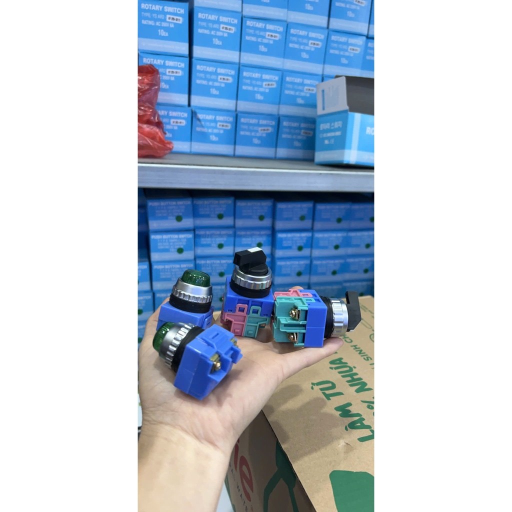 CÔNG TẮC XOAY 2 VỊ TRÍ, 3 VỊ TRÍ, CÔNG TẮC XOAY PHI 25 | Shopee Việt Nam