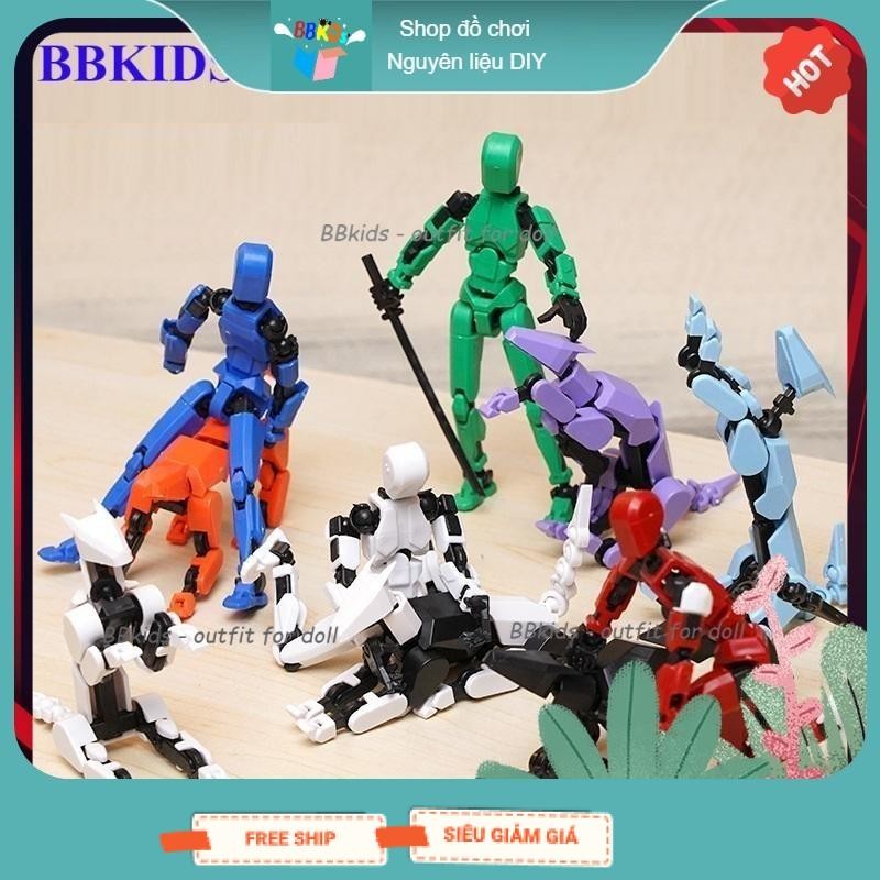 Robot Dummy Lucky 13 Nhân Vật Hành Động in 3D có khớp Di chuyển ...