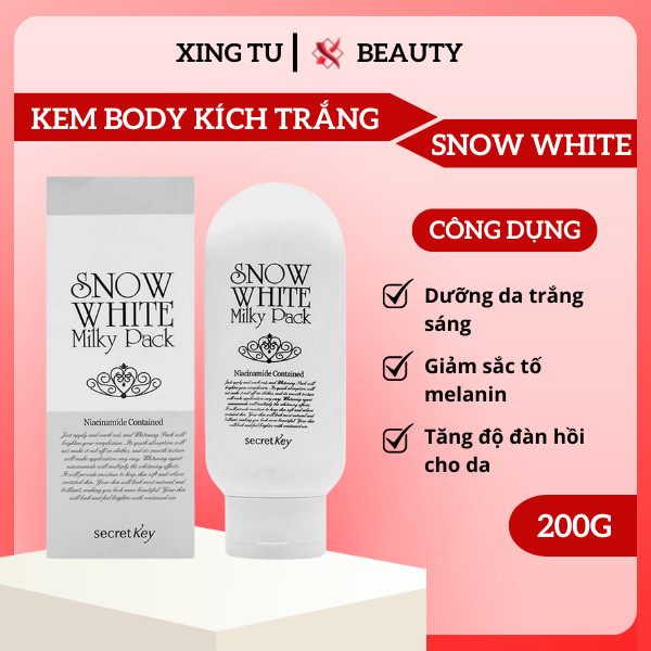Kem Ủ Trắng Body Snow White kích trắng da body Kem dưỡng trắng Secret ...