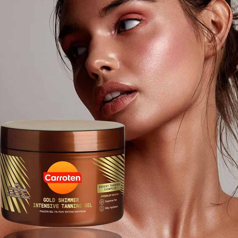 Carroten Intense Tanning Gel 150ml - Fast-Acting Sunless Bronzer with ...