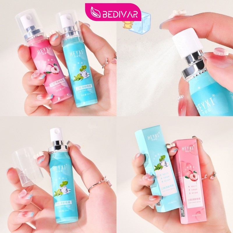 Son HEYXI Xịt Miệng 20ml Hương Bạc Hà & Đào | Shopee Việt Nam