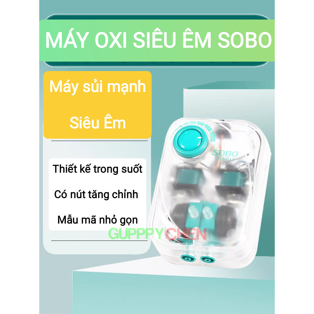 Máy Sủi Oxi Sobo Siêu Êm Trong Suốt AQ-009 AQ-013 AQ-016 AQ-019 - Máy Oxy Cho Hồ Cá | Shopee ...