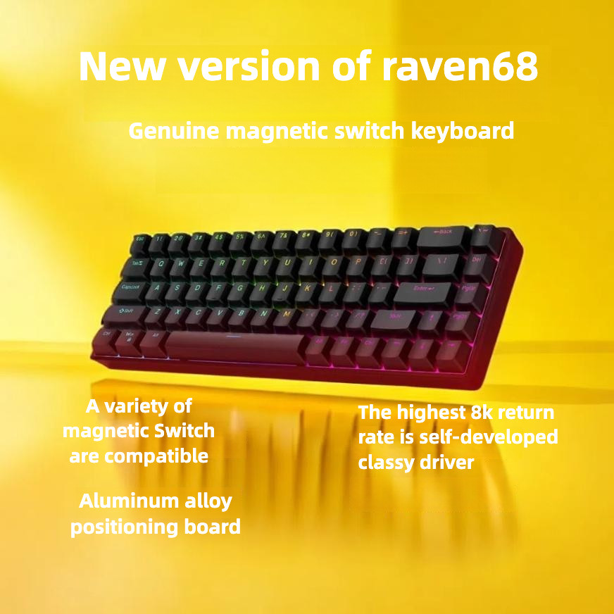 2024!!! Raven68 Công Tắc Từ Tính Kích Hoạt Nhanh Bàn Phím Cơ Có Dây ...