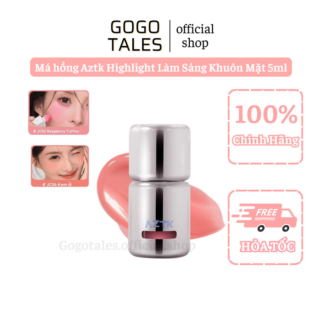 [AZTK] Má hồng Aztk dạng lỏng triệt sắc ,Highlight Làm Sáng Khuôn Mặt 5ml | Shopee Việt Nam