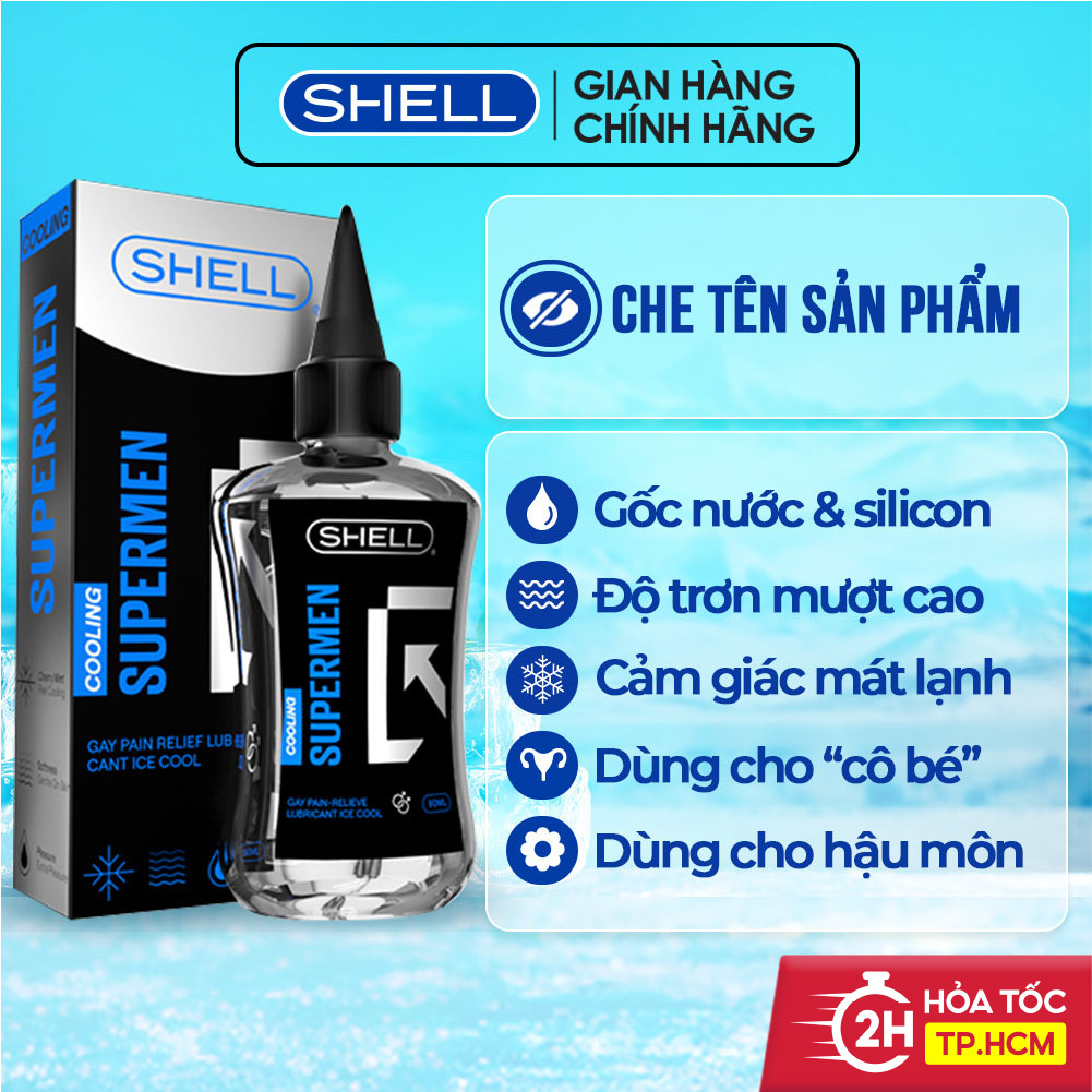 Gel bôi trơn hậu môn mát lạnh Shell Supermen Cooling - Chai 90ml ...