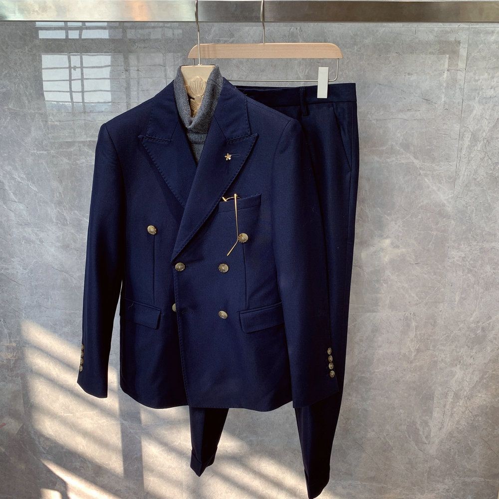 Phong Cách Anh Quốc Phong Cách Mới Retro Màu Trơn Slim-fit Áo Blazer ...