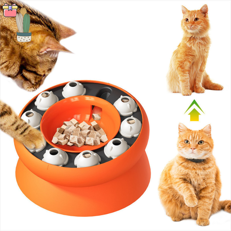 [YKTVN]Cat Bowl Puzzle Toy Leak Food Slowly Feed Keep Cat Stomach ...