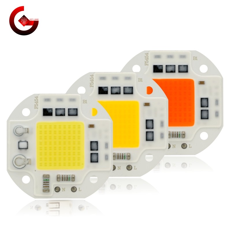 Got Liang 20W 30W 50W LED COB Chip Đèn Có Đầu Nối 220V Độ Dày 1.5mm DIY ...