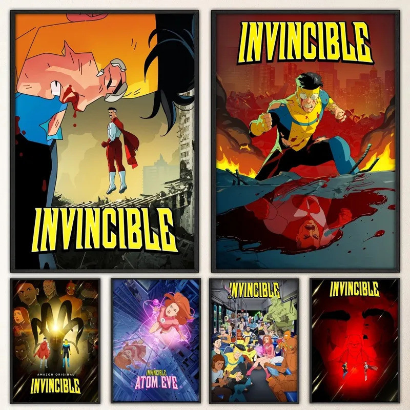Poster dán tường hoạt hình Invincible Season 2 - Áp phích trang trí nhà ...