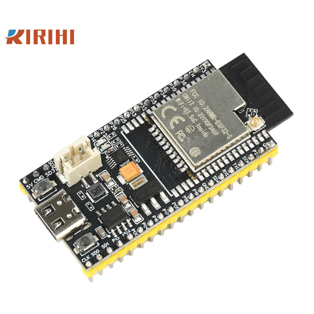 RIRIHI Mô-đun bảng phát triển WIFI ESP32 trên bo mạch ESP32-S Mô-đun IPEX Ăng-ten ngoài Loại C ...
