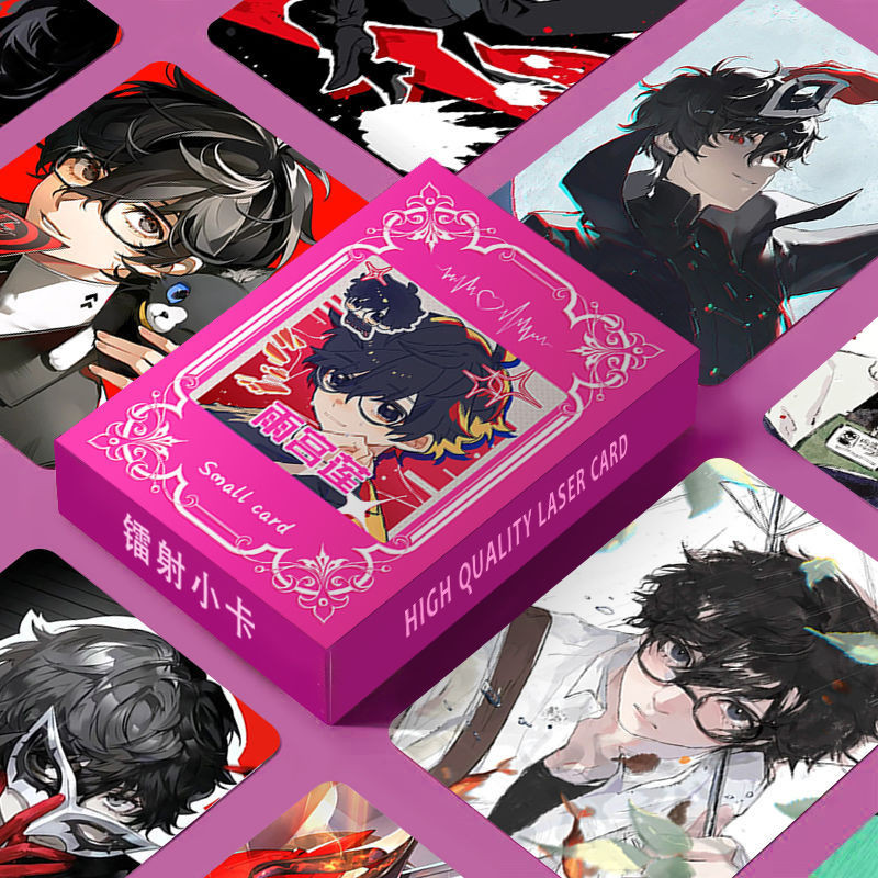 Bộ thẻ Mini Persona 5 Ren Amamiya (Joker) LOMO – 50 cái / hộp, Thẻ sưu ...