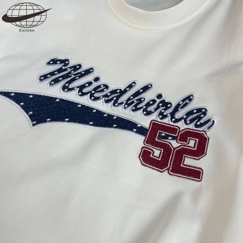 Áo thun ngắn tay thêu Kaisike cổ tròn cho nam và nữ | Shopee Việt Nam