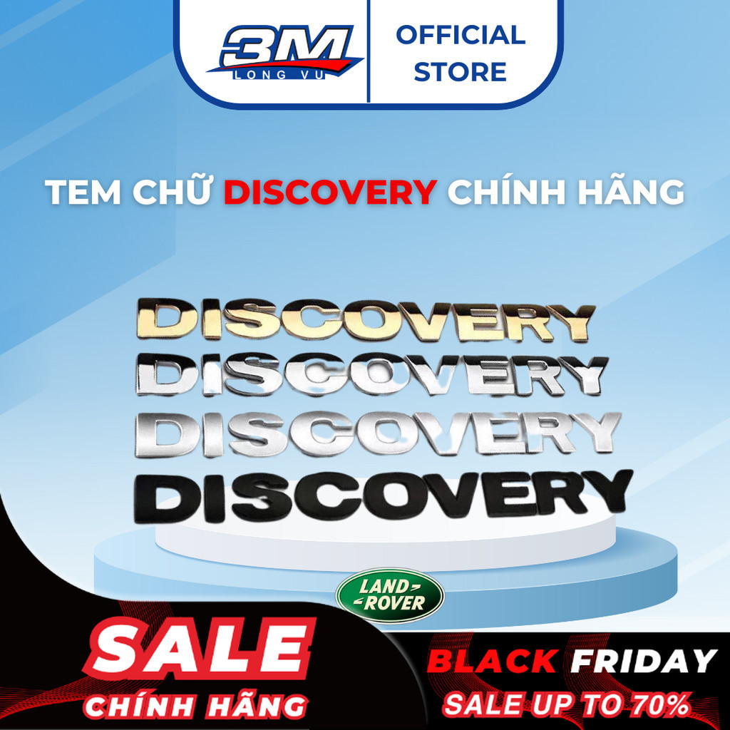 [CHÍNH HÃNG] Tem DISCOVERY chữ nổi trang trí xe hơi ô tô - Hàng Chính ...