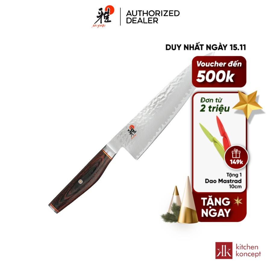 Miyabi - Dao Chef 6000MCT - 20cm | Shopee Việt Nam